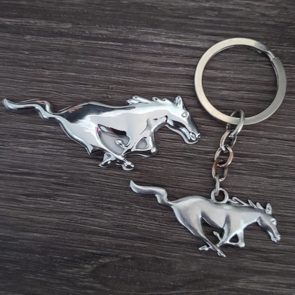 Other | Mustang Ford Chrome Emblem Keychain | Poshmark